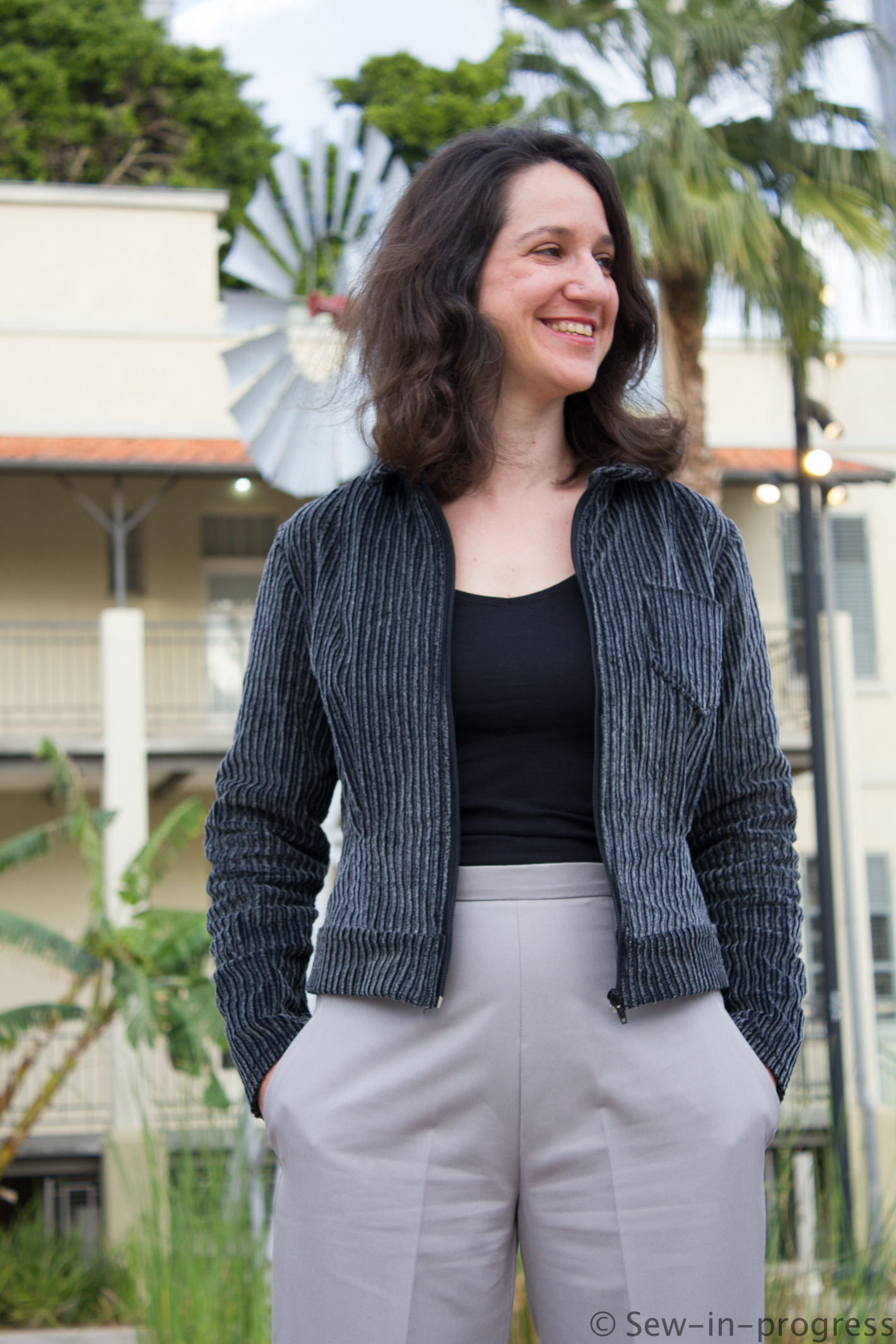 The Bomber Jacket from “Gertie Sews Vintage Casual” – Sew-In-Progress